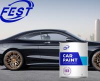 China High Performance 2K Automotive Solid Color Paint Car Body Repair Black 40um for sale