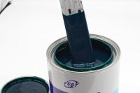 China 1K Blue Automotive Paint Low VOC Content Fast Drying Car Repair Coating 1.2-1.4mm Spray Gun for sale
