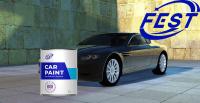 China 1K Automotive Solid Color Paint Black High Gloss Fast Drying Acrylic Refinish Coating for sale