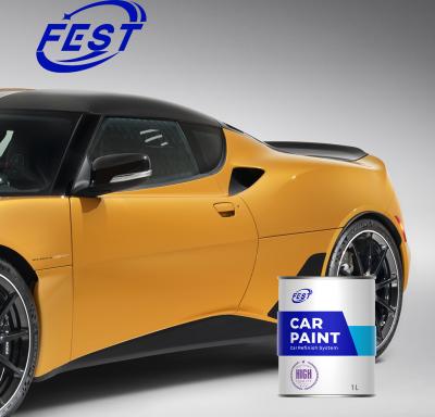 China 1K Solid Colors Basecoat Paint Fast Drying High Gloss Automotive Coating 1.2-1.4mm Spray Gun for sale