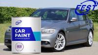 China Eco-Friendly 1K Solid Color Automotive Paint Silver High Gloss Fast Drying 15-25um for sale