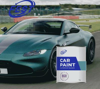 China 1K Solid Colors Basecoat Low VOC 25um Eco-Friendly Automotive Paint for sale