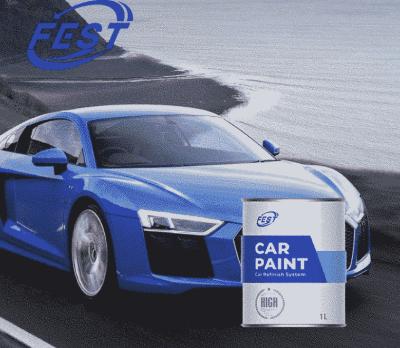 China 1K Solid Colors Basecoat Eco-Friendly Low VOC Automotive Paint 1L for sale