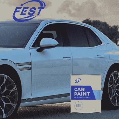 China 1K Solid Colors Automotive Paint High Gloss Finish Fast Drying 15-25um Coating Thickness for sale