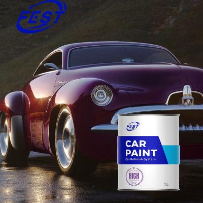 China 1K Basecoat Fast Drying Automotive Paint 1.2-1.4mm Spray Gun Wide Color Range for sale