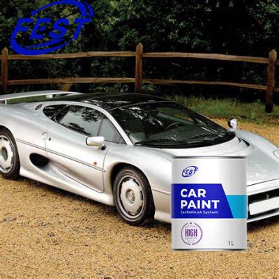 China 1K Basecoat Silver Automotive Paint High Gloss Finish Fast Drying 1L for sale