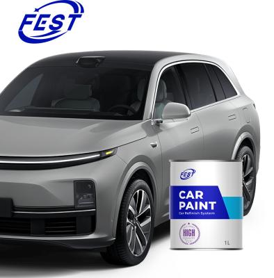 China Fest Brand 1K Basecoat Silver Paint for Car Repair High Gloss Fast Drying 1L for sale
