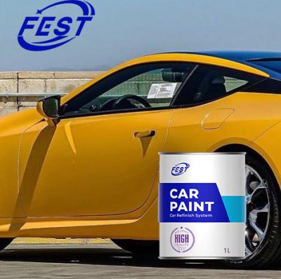 China High Performance 1K Basecoat Yellow Color  10-12 Square Meters per Liter Coverage for sale