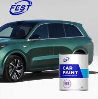 China Fest Brand 1K Deep Green Solid Car Paint Fast Drying High Gloss Automotive Coating 1L for sale