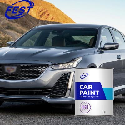 China High Quality 1K Solid Color Auto Body Paint Grey Color Repair Paint 1L for sale