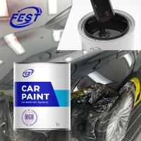China 1K Solid Color Basecoat Black Automotive Body Coating Car Paint for Auto Refinish Repair 1L for sale
