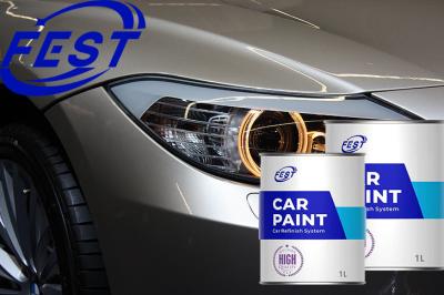 China 1K Silver Metallic PU Topcoat Basecoat for Auto Refinish Repair 1L for sale