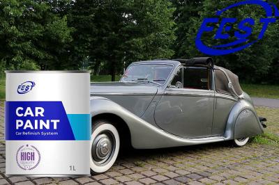 China Eco-Friendly 1K Solid Automotive Paint Silver High Gloss Fast Drying 15-25um for sale