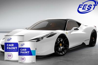 China Weather Resistant 1K Acrylic Automotive Paint White for Car Refinish 1L for sale