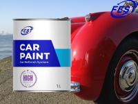 China 1K Solid Automotive Paint Red High Gloss Fast Dry Acrylic Refinish Coating 1L for sale