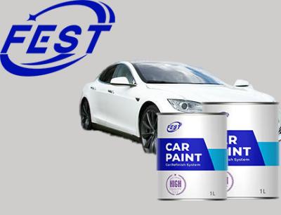China Weather Resistant 1K 2K Acrylic White Car Paint for Automotive Refinish Durable Coating for sale