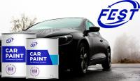 China 1K Black Basecoat Color Repair Paint 1L High Gloss Fast Dry Automotive Coating for sale