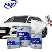 China FEST B1 1K Basecoat White High Gloss Automotive Paint Low VOC 10-12 sqm/L for sale