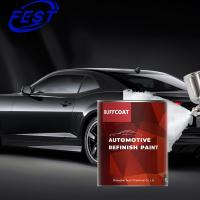 China 1K Solid Colors Automotive Paint Deep Black High Gloss Fast Dry Car Refinish Coating 1L for sale
