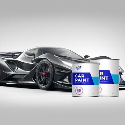 China 1K Solid Color Basecoat Automotive Body Coating Car Paint 1L Black for Auto Refinish Repair for sale