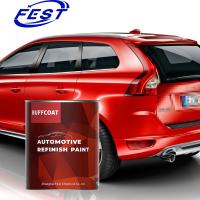 China 1K Automotive Solid Color Paint Red High Gloss Fast Dry Durable Car Refinish Coating for sale