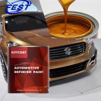 China 1K Solid Automotive Paint Golden Pearl Shine Effect Body Repair Spray Paint 1L for sale