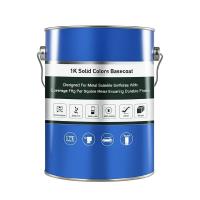 China 1K Solid Colors Basecoat for Metal Plastic Wood 1L 4L Coverage 1kg per sqm for sale