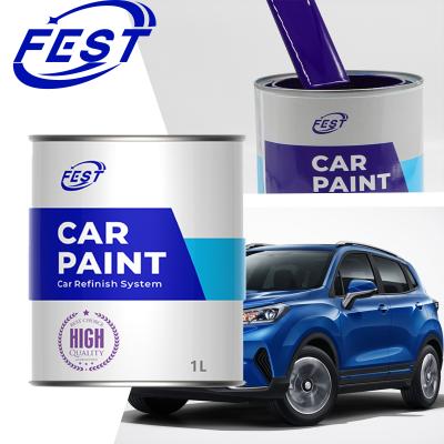 China China Manufacturer Fest Brand 1K Solid Colors Automotive Paint for Car Body Refinish 1.2-1.4mm for sale