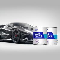 China Auto Paint 2K Black Solid Color Car Paint Basecoat for Auto Refinish Paint for sale