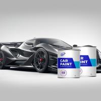 China Auto Paint 2K Black Solid Color Car Paint for Auto Refinish Paint High Quality for sale