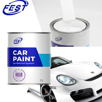 China High Gloss 1K Solid Automotive Refinish Paint 1L Eco-Friendly Fast Dry for sale