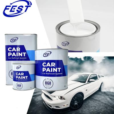 China Fest 1K Solid Automotive Paint Fast Drying High Gloss 1L Ready to Spray for sale