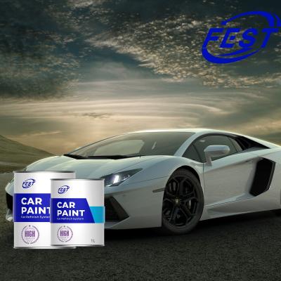 China Bangrong 1K Solid Color Automotive Paint High Gloss Resin PU Pigment for Refinish Spraying 1L for sale