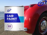 China 1K Automotive Solid Color Paint Red High Gloss Fast Drying 1L Ready to Spray Car Refinish Coating for sale