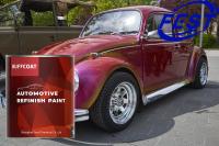 China 1K Solid Automotive Paint Red High Gloss Fast Dry Acrylic Refinish Coating 1L for sale