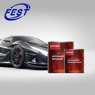 China 1K Black Automotive Topcoat Spray Paint High Gloss Acrylic Car Paint 400ml for sale