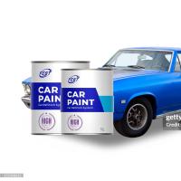 China 1K Solid Automotive Paint Top Coat High Gloss Blue 1L Fast Drying Durable Car Paint for sale