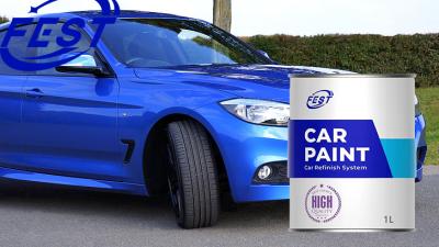 China 1K Solid Automotive Paint Top Coat High Gloss Blue 1.2-1.4mm Spray Gun Ready to Use for sale