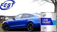 China 1K Solid Automotive Paint Top Coat High Gloss Blue 1L Fast Drying Car Paint for sale