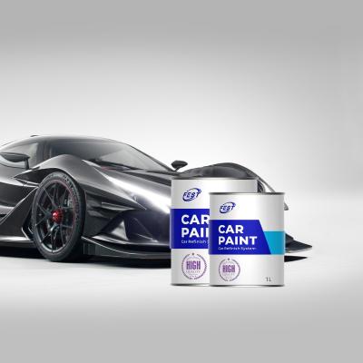 China 1K Automotive Topcoat Black Spray Paint 1L Fast Drying Acrylic Car Paint for Refinish for sale