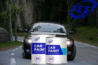 China 1K Automotive Topcoat Black Spray Paint High Gloss Acrylic Solid Color 1L for sale