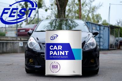 China 1K Automotive Topcoat Black Spray Paint 1L High Gloss Acrylic Car Paint for Refinish for sale