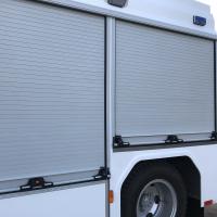 China Fire Fighting Car Rapid Roll up Shutter Aluminum Alloy Outdoor Slide Roller Shutter Industrial Rollup Iron Rolling door for sale