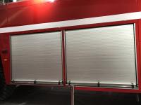 China Comercial OEM Service Fire Fighting Truck Manual Rolling Sliding Aluminum Alloy Profile Auto Roll up Metal Garage Door for sale