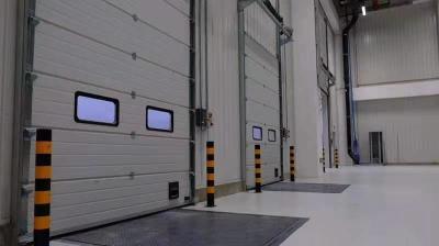 China 0.4mm Galvanized Steel Industrial Sectional Doors RAL9006 / RAL9002 Color for sale