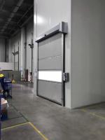 China PVC Fabric Fast Roll Up Garage Doors Auto Roller Shutter Doors 0.8 - 1.2m/s speed for sale