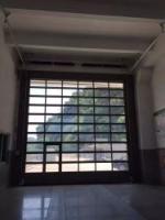 China Low Price Residential Automatic Black Aluminum Clear Segmented Garage Door for sale