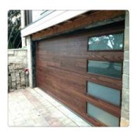 China Insulated Exterior / Interior industrial sectional doors Double Tempered Aluminum New Steel / Security / Metal / Patio / for sale