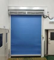 China Commercial Security Roller Shutter Fabric Curtain Fast Acting High Speed PVC Doors for sale