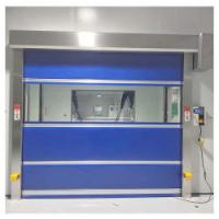 China PVC Fast Acting Roller Shutter Doors Self Extinguishing Grade With Windproof Rod for sale